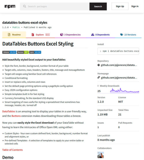 Open Source DataTables Styling – Paul Jones