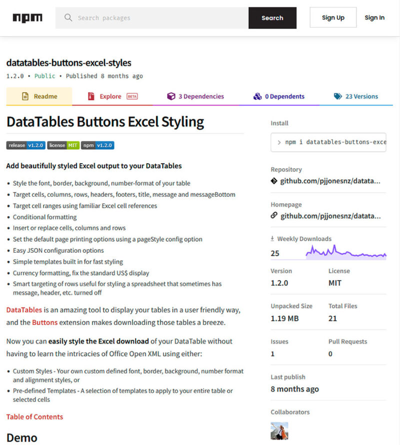 Open Source DataTables Styling – Paul Jones